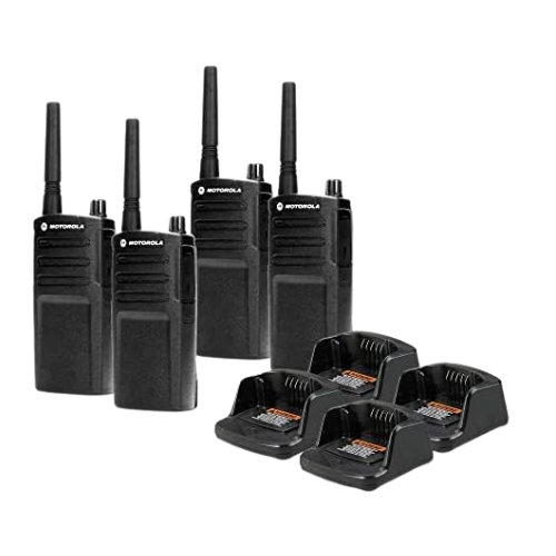4 Pack of Motorola RMU2040 UHF 2 Watt 4 Channel Analog Business Radios ...