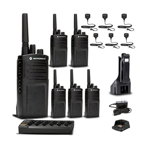 6 Pack of Motorola RMV2080 VHF 2 Watt 8 Channel High-Power Radio with ...